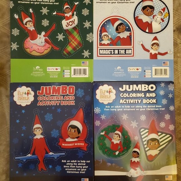 Party Supplies | Elf On The Shelf Christmas Jumbo Coloring Activity ...